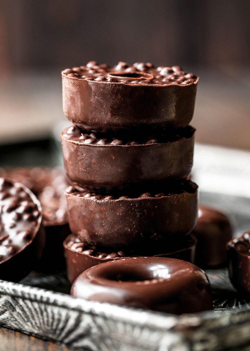 3-Ingredient Chocolate Crunch Doughnuts