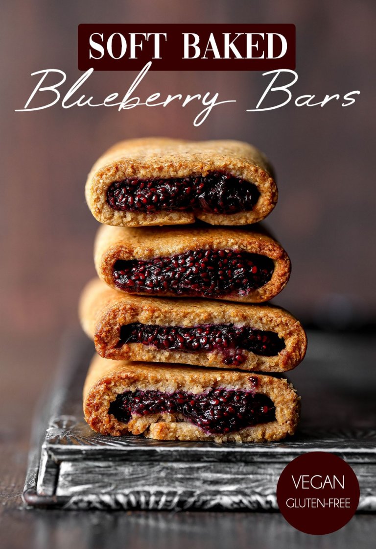 Blueberry Soft Baked Bars (Vegan & Gluten-free)