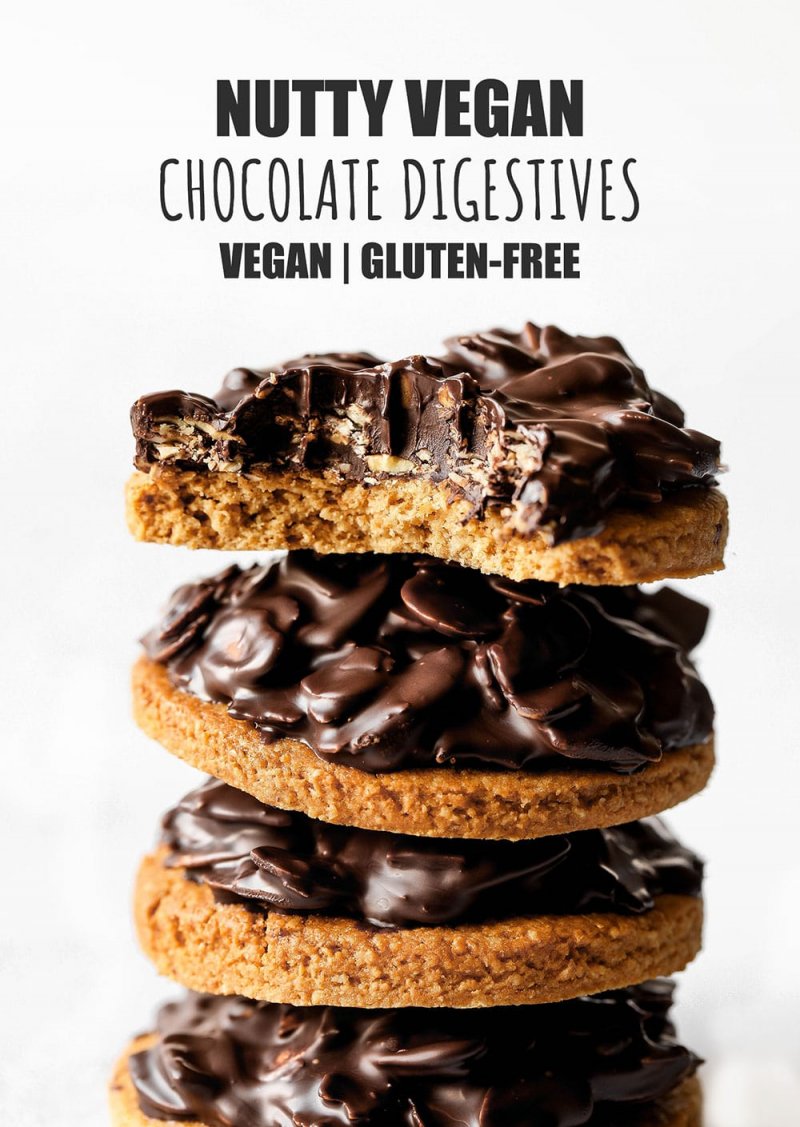 Nutty Vegan Chocolate Digestives (Gluten-free)
