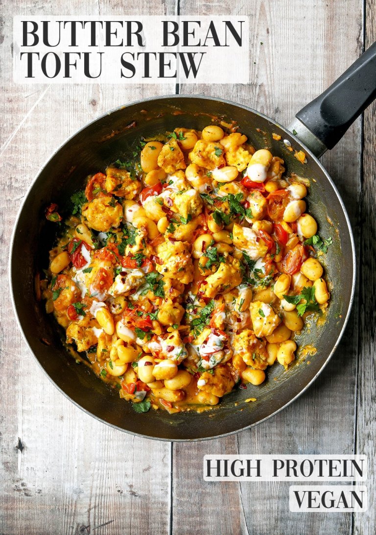 Butter Bean Tofu Stew (High Protein + Vegan)