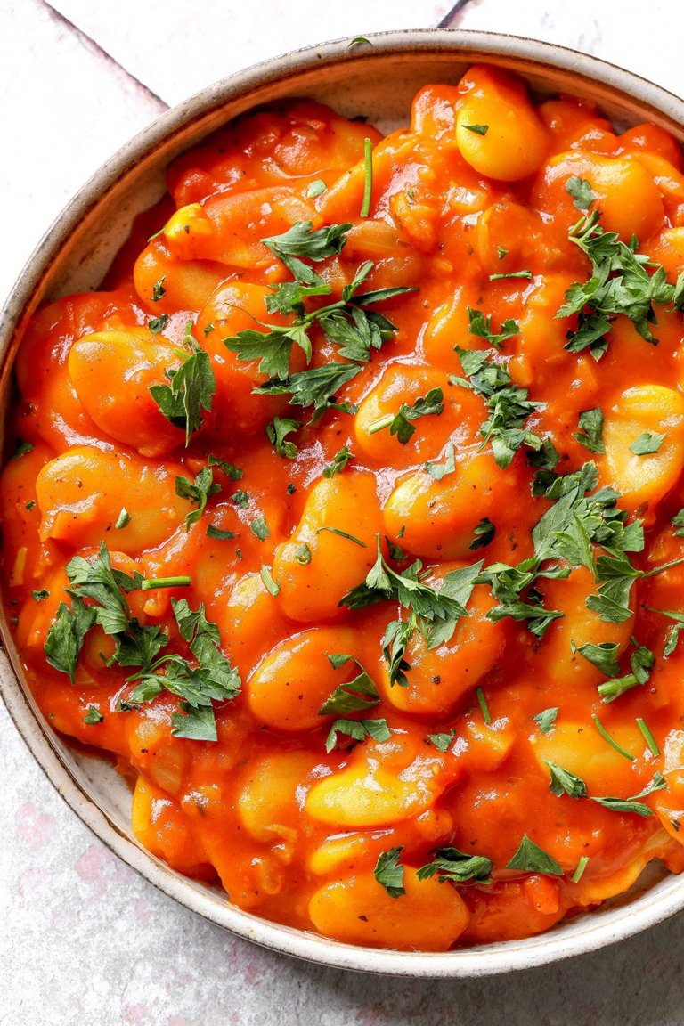 Middle Eastern Butter Bean Stew (20 Minute Recipe)