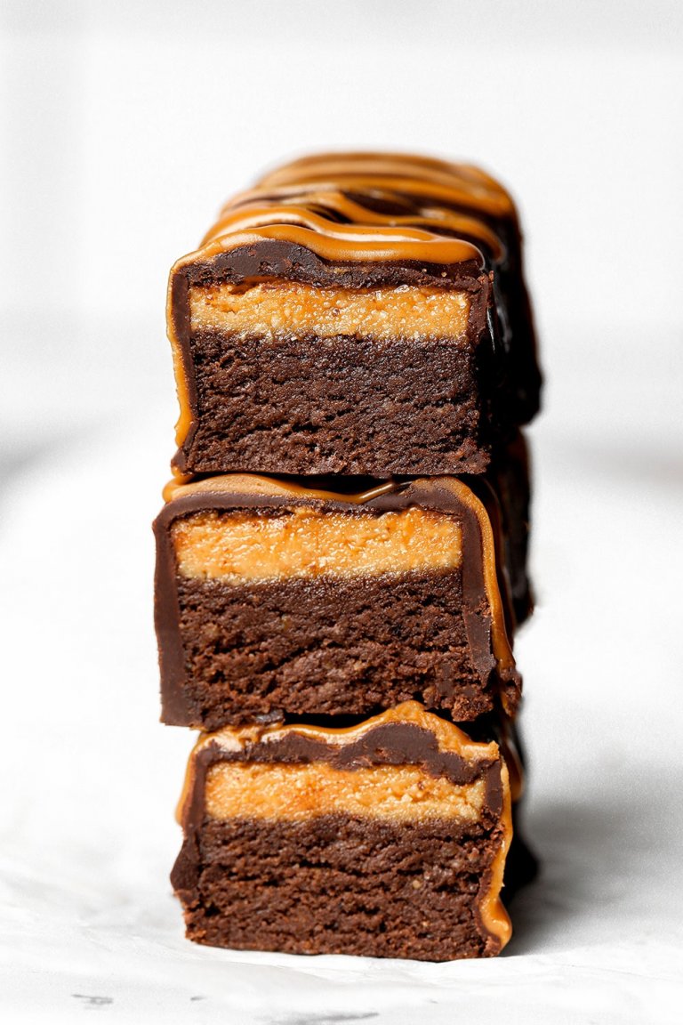 Vegan Chocolate Salted Caramel Protein Bars