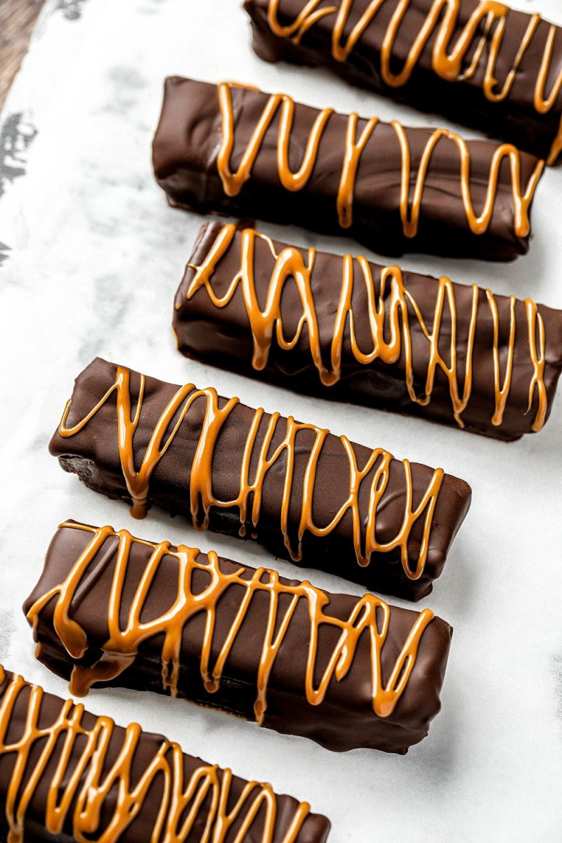 Vegan Chocolate Salted Caramel Protein Bars