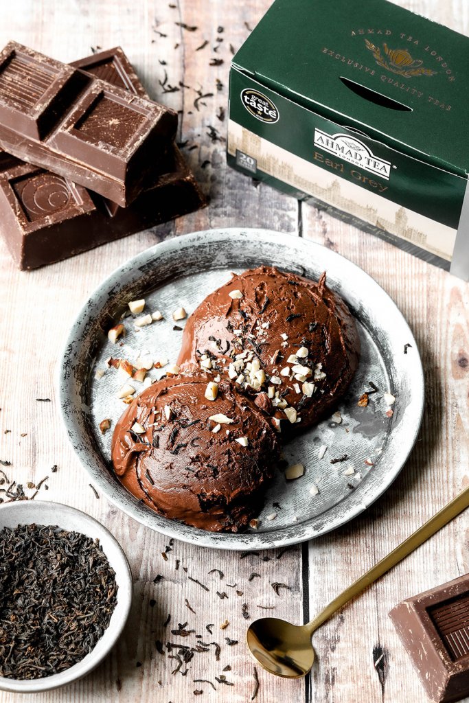 2-Ingredient Earl Grey Chocolate Mousse (Vegan/GF)