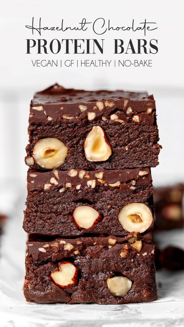 Hazelnut Chocolate Protein Bars (Vegan/GF)