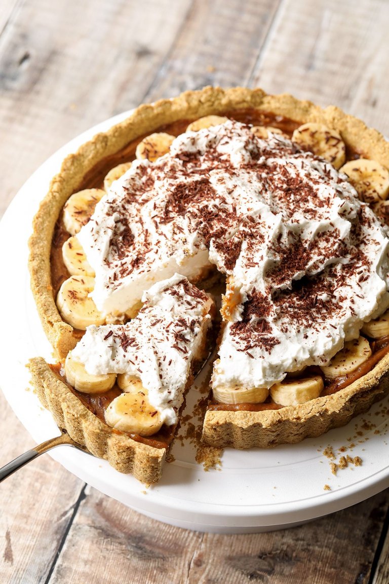 Healthier Banoffee Pie (Vegan & Gluten-free)