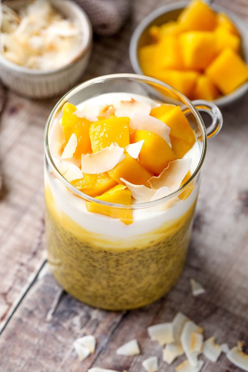 Mango Chia Seed Pudding (High Protein)
