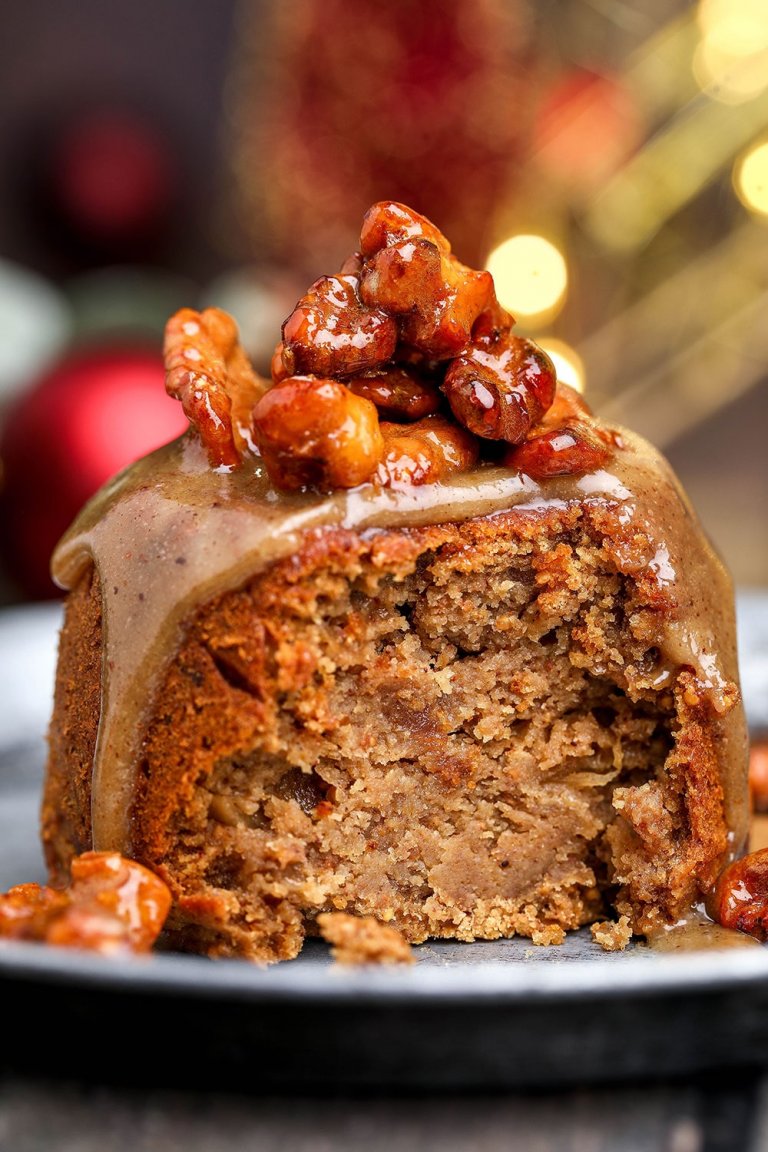 Gingerbread Sticky Fig Puddings (Vegan/GF)