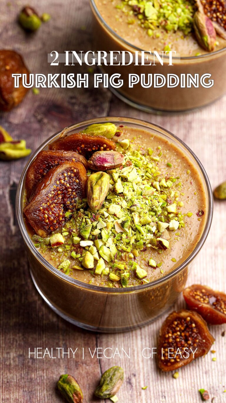 2-Ingredient Turkish Fig Pudding (Vegan/Healthy)