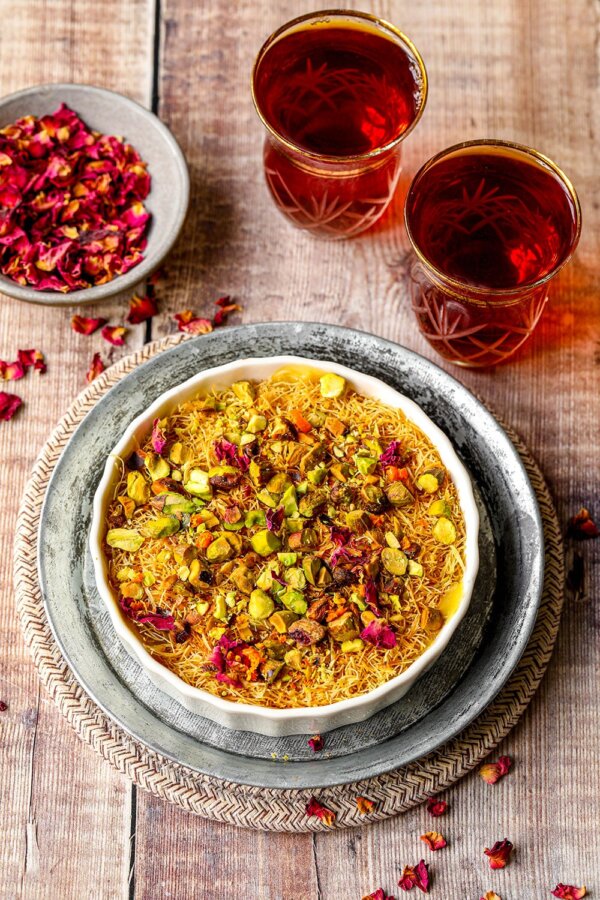 Healthier Knafeh Recipe (Vegan/Dairy-free)
