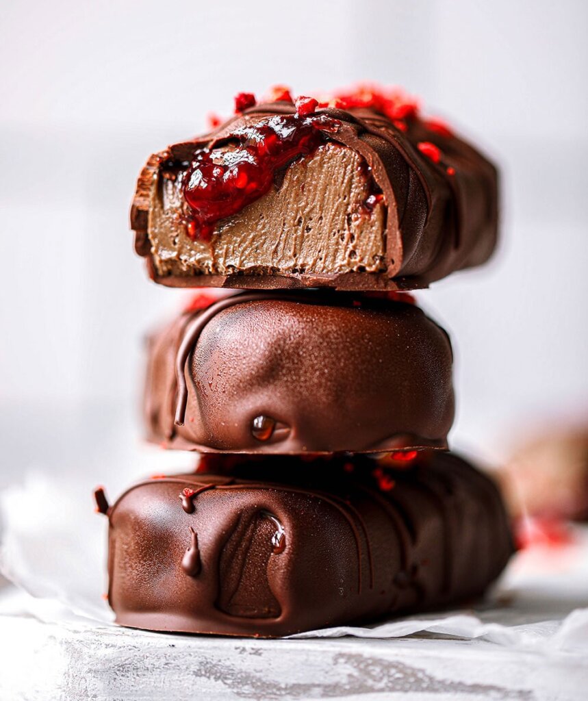 Homemade Raspberry Chocolate Magnums (Healthier) - Nadia's Healthy Kitchen