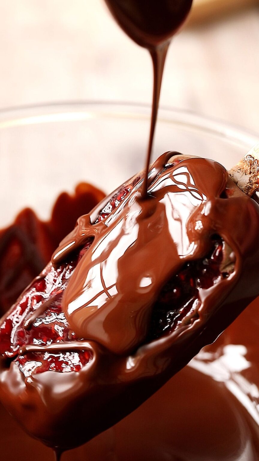 Homemade Raspberry Chocolate Magnums (Healthier) - Nadia's Healthy Kitchen