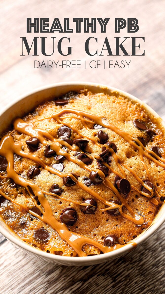 Healthy Peanut Butter Mug Cake - Nadia's Healthy Kitchen