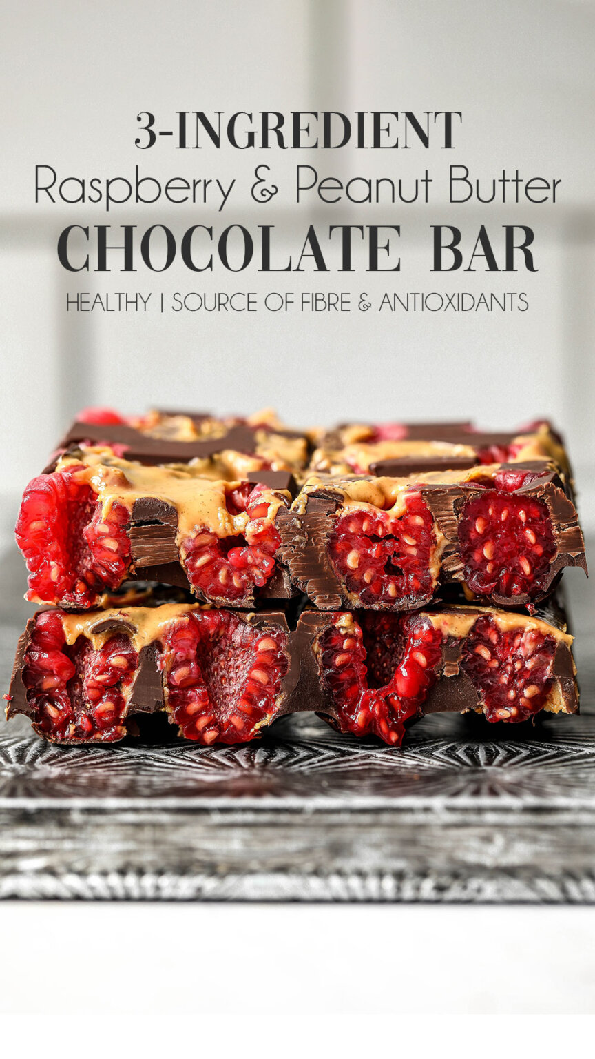 Raspberry Chocolate Bar (3 Ingredients)